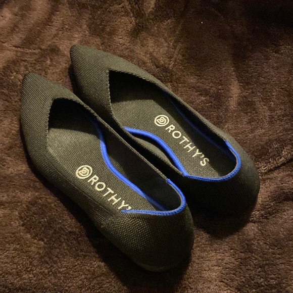 Rothy's | Shoes | Rothys Pointed Flat Black | Poshmark